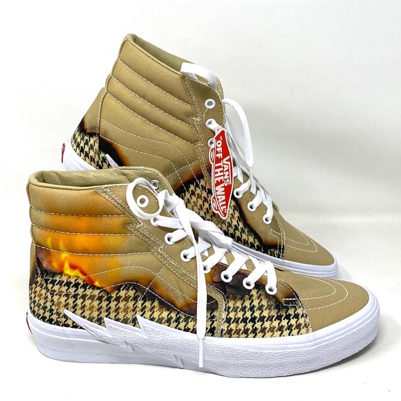 Vans | Shoes | Vans Sk8hi Bolt Big Reveal Taupe Women High Top Canvas ...